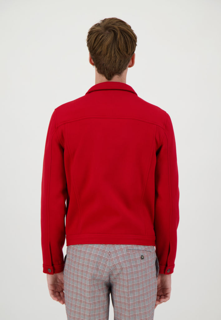 Blouson trucker rouge - Pierre Talamon