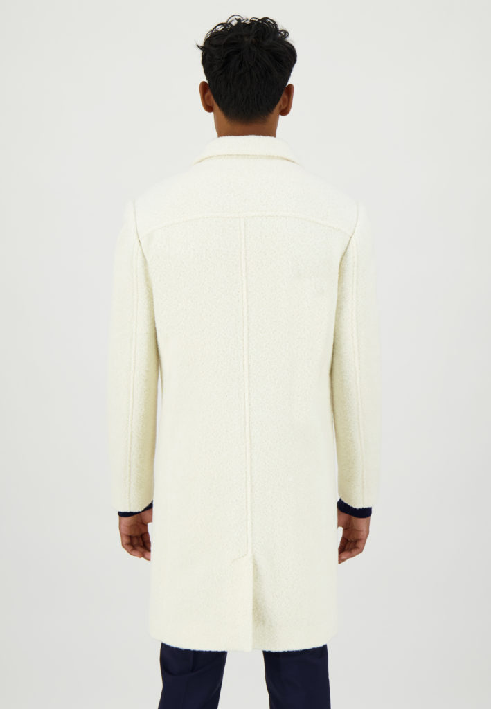 Ivory wool coat - Pierre Talamon