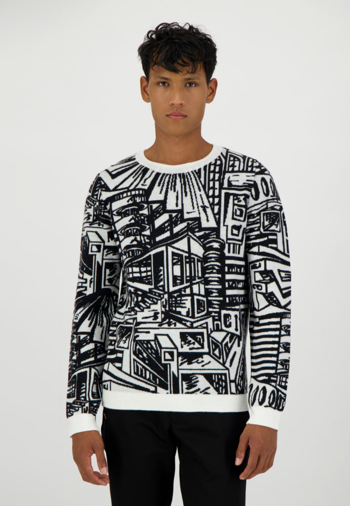 Pull Architecture noir et blanc - Pierre Talamon