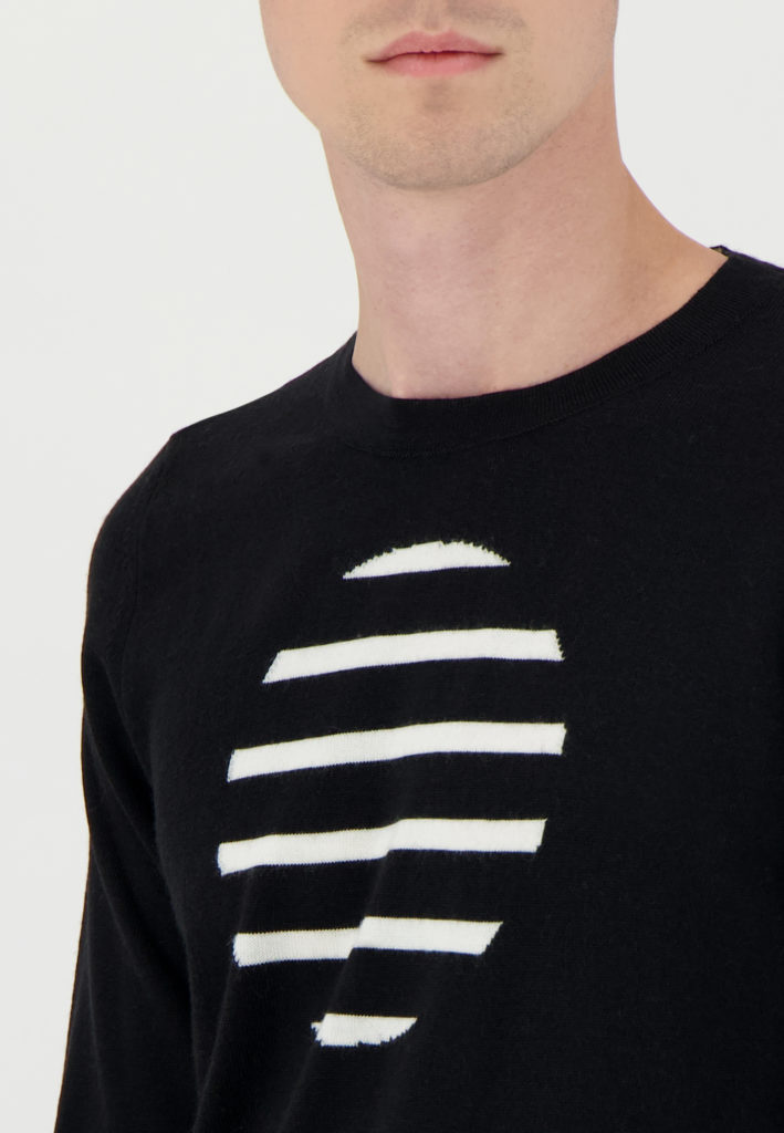 Pull éclipse noir - Pierre Talamon