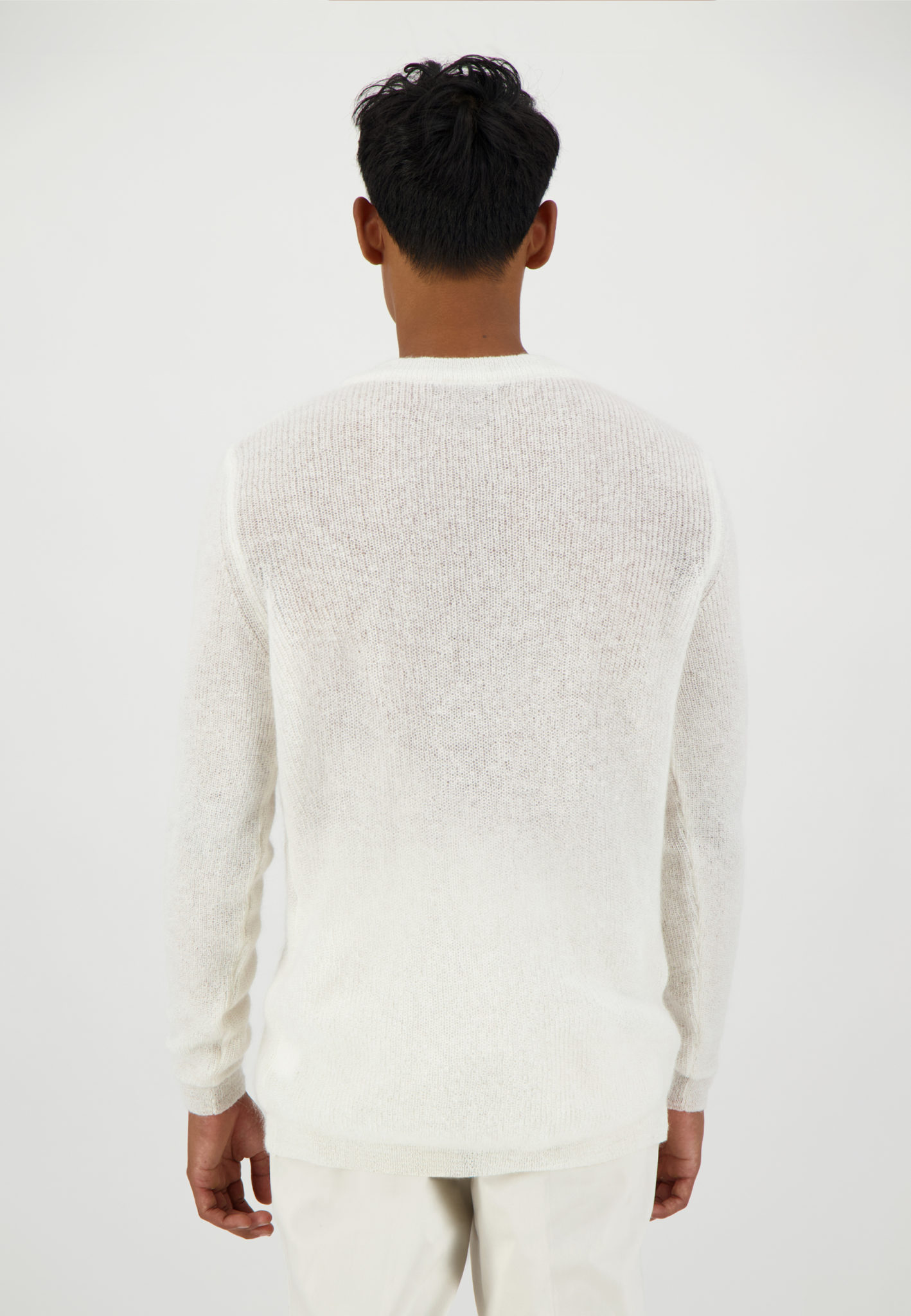 Pull mohair ivoire - Pierre Talamon